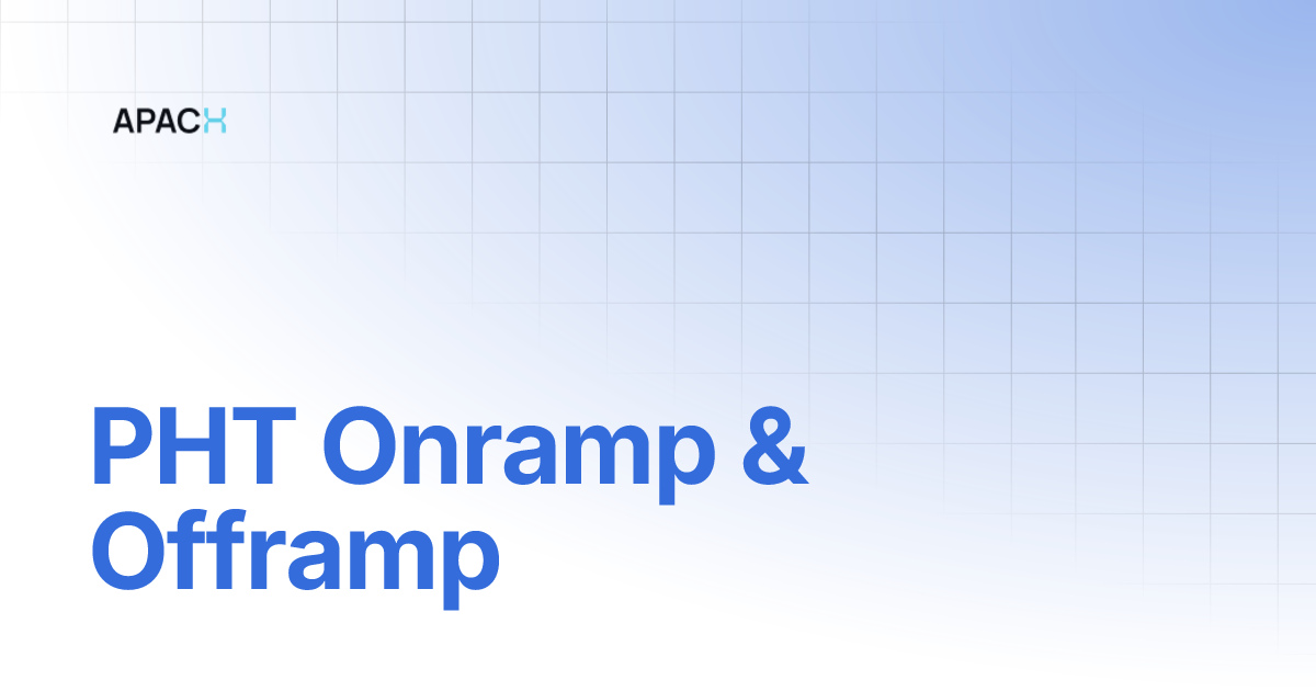 PHT Onramp & Offramp | Documentation